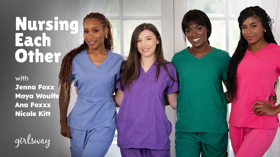 [girlsway] Ana Foxxx Jenna Foxx Maya Woulfe Nicole Kitt Nursing